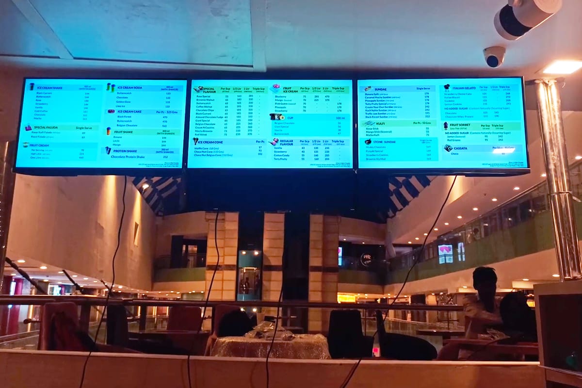 Digital Menu Boards Digital Menu Boards